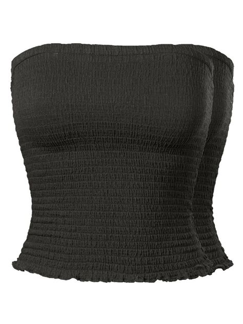 Mixmatchy Sexy Strapless Smocked Summer Tube Top Ebay