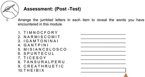 Jumbled Letters Quiz