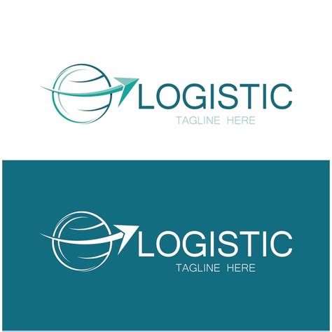 Logística Logo Icono Ilustración Vector Diseño Distribución Símbolo
