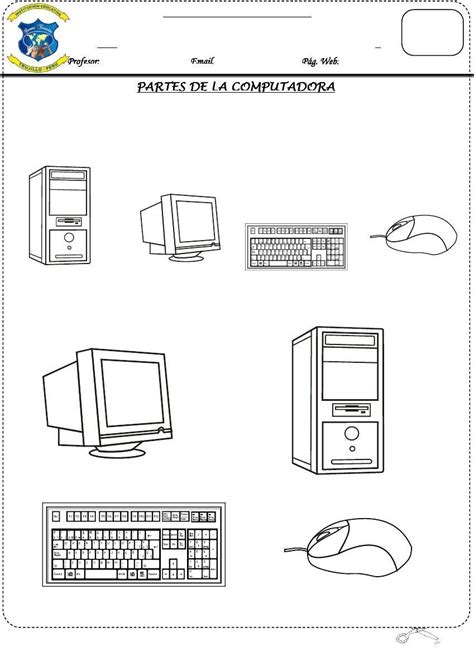 Grade1 Parts Of A Computer Worksheet Artofit