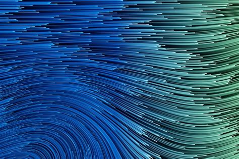 물결 모양의 배경색 추상 미래 프랙탈 이미지 줄무늬 웨이브 배경 3d 일러스트레이션 3d 렌더링 0명에 대한 스톡 사진 및 기타 이미지 Istock