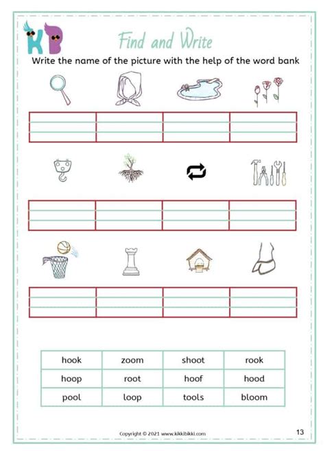 Oo Words Kindergarten Worksheet Free Phonics Printable