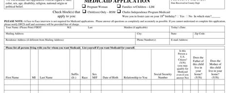 Georgia Medicaid Application Pdf Form Formspal