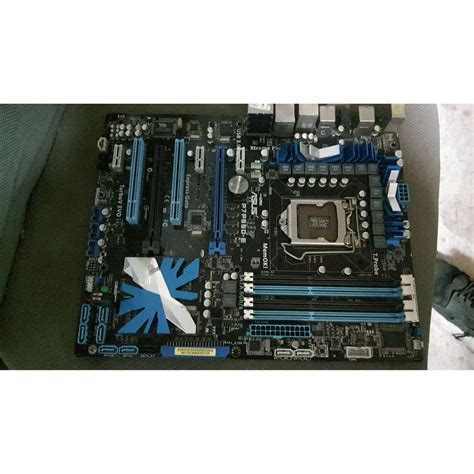 含稅 華碩 P7p55d E 1156 Ddr3 附檔版 保固一個月 05m172 蝦皮購物