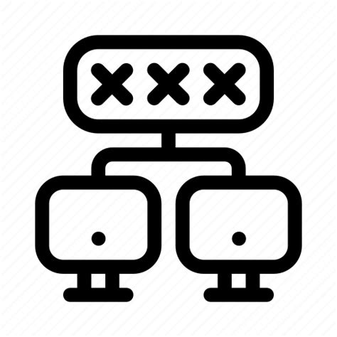 Multi Password Multi Factor Authentication Security Credentials Encryption Icon Download