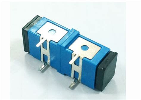 Singlemode Sc Upc Fiber Optic Adapter With Press Fit Elastic Iron Used For Pcb Circuit Board
