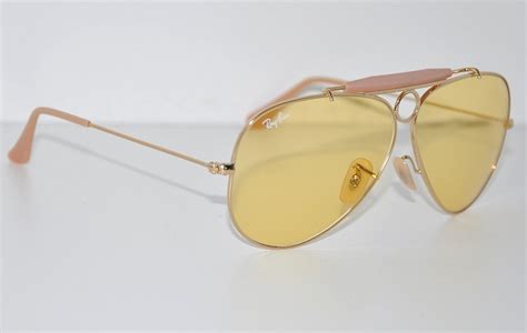Ray Ban Rb3138 Shooter 0014a Arista Crystal Yellow Ambermatic
