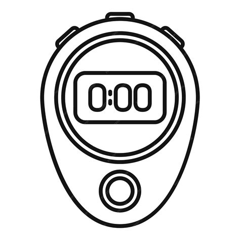 Premium Vector Countdown Timer Icon Outline Vector Stopwatch Clock Chronometer Time