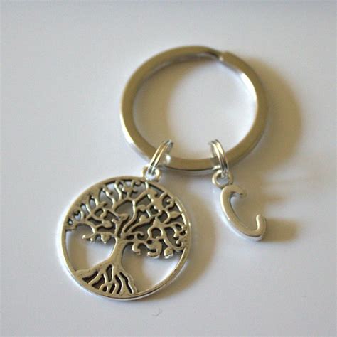 Tree Keychain Etsy