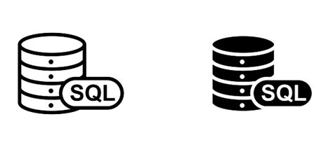Sql Icon Set In Black For Ui Designs Stock Illustration Download Image Now Backup Built