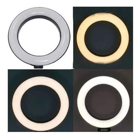 Anel De Luz Ring Light Iluminador Led 3 Cores Usb Tripé Pro Mercadolivre