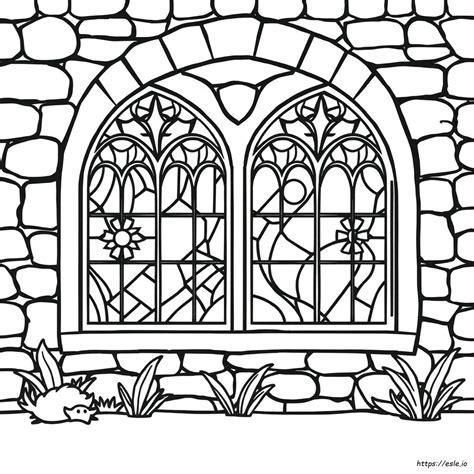 Stained Glass Colouring Pages