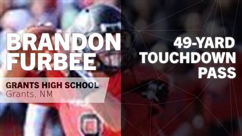 49 Yard Touchdown Pass Vs Gallup Brandon Furbee Highlights Hudl