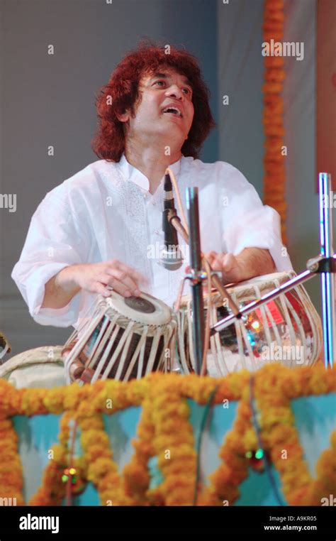 Ustad Zakir Hussain Indian Tabla Player Virtuoso Composer