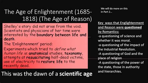 Frankenstein Context Part 1 YouTube