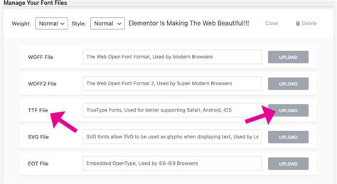 how to add custom fonts to wordpress with elementor pluginsforwp