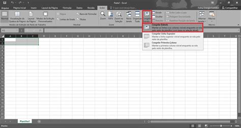 Como Congelarfixar Linha E Coluna No Microsoft Excel Passo A Passo