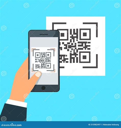 Scan Qr Code To Mobile Phone Electronic Digital Technology Barcode