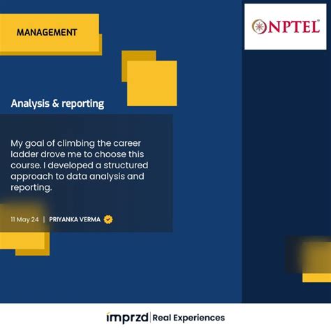 Completion Of Nptel Course On Data Analytics Priyanka Verma Posted On