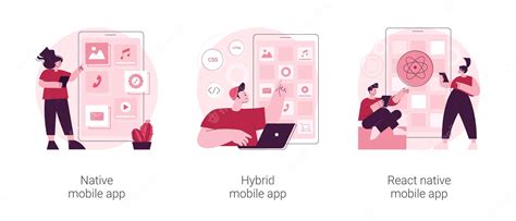 Premium Vector Smartphone Application Abstract Concept Vector Illustrations