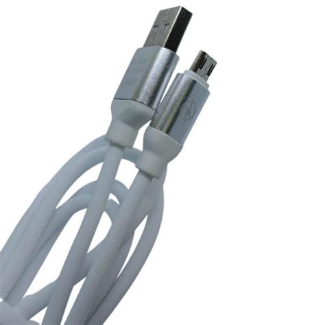Cabo V Emborrachado Cabo Metros S Embalagem Cor Branco MEX Cabo USB Magazine Luiza