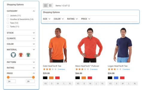 [comparison guide] layered navigation for magento 2 amasty webkul