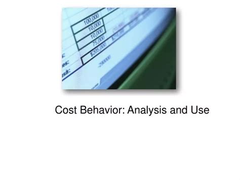 PPT Cost Behavior Analysis And Use Understanding Fixed And Variable Costs PowerPoint