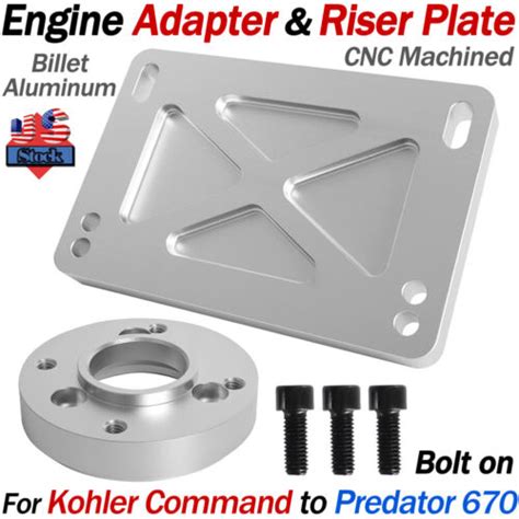 For Kohler Command to Predator 670 Engine Swap Adapter w/ Riser Plate, Bolts Kit | eBay
