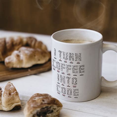 Personalized Ceramic Code Is Art Coffee Mug Oz For Computer Engineer Coder CALLIE