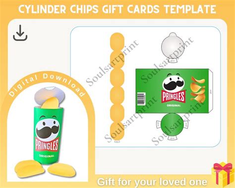 Cylinder Chips Box Template Chips T Cards Green T Box Template