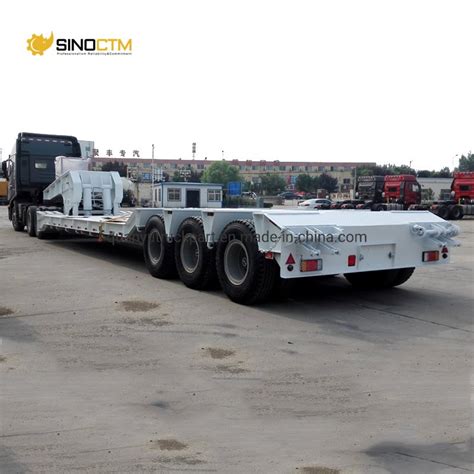 Gooseneck Skeleton Shipping Container Semi Trailer 3 Axle 45FT