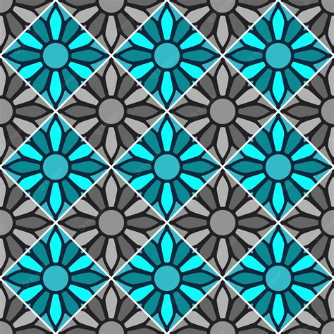 Premium Vector Decorative Geometrical Tile Pattern