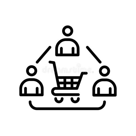 Signe Et Symbole De Vecteur Dicône Du Consommateur Disolement Sur Le
