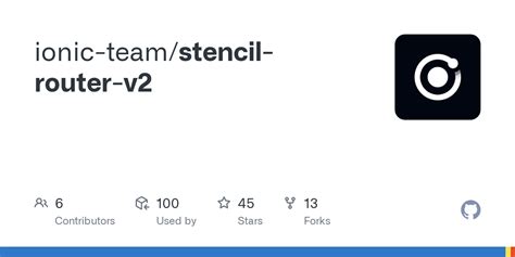 GitHub Ionic Team Stencil Router V