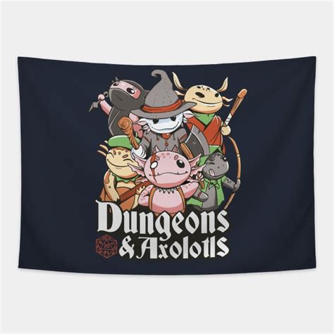 Axolotl Army Dungeons And Axolotls Axolotl Tapestry Teepublic