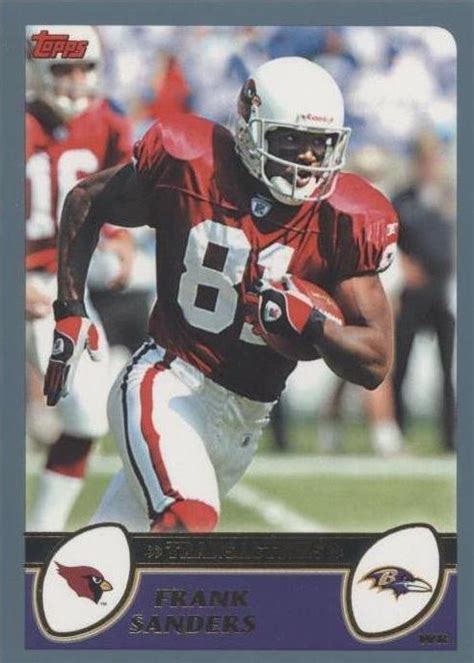2003 Topps Transactions Frank Sanders 62 For Sale Online Ebay