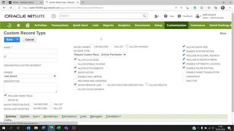 How to create custom records tables and fields on netsuite - YouTube
