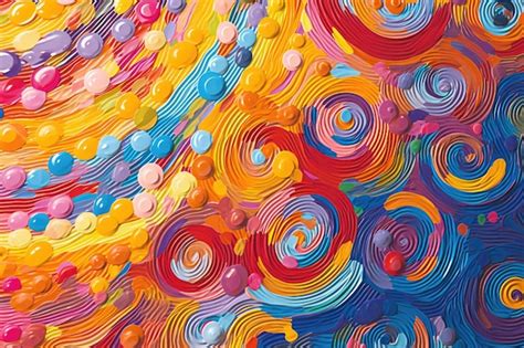 Premium Ai Image Whimsical Abstract Background With Playful Swirls
