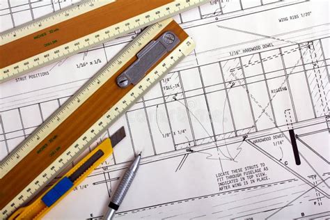 Making A Model Airplane From Balsa Wood Stock Image Image Of Airplane Balsa