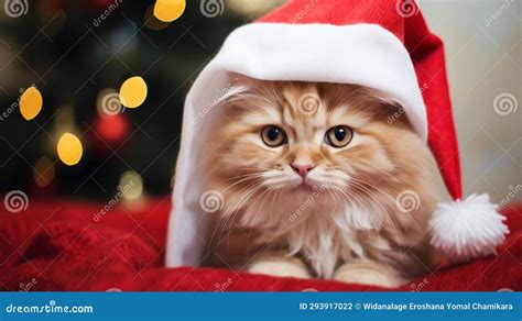 Christmas Cat Cuteness Festive Feline Moments To Cherish Stock