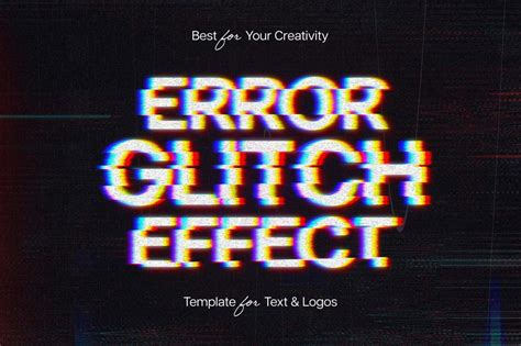 Эффект на шрифт Error Glitch Text — Davinci Plus