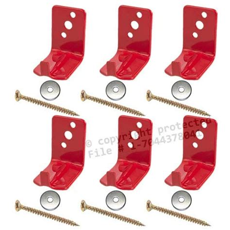 Lot Of 6 Fire Extinguisher Bracket Wall Hook Mount Hanger