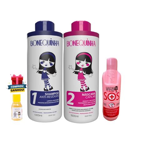 Kit Progressiva Bonequinha Escandalosa SOS 300ml Maria Escandalosa