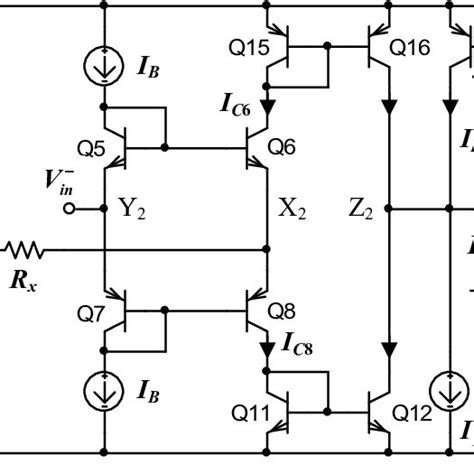 Electric Scheme Of The Proposed Differential Ccii Transconductor With Download Scientific