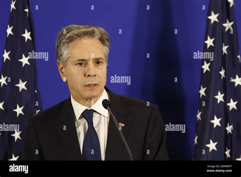 Antony Blinken United States Secretary Of State Portrait During
