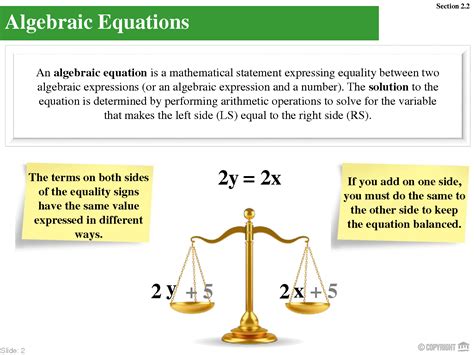 Algebraic Equation Examples