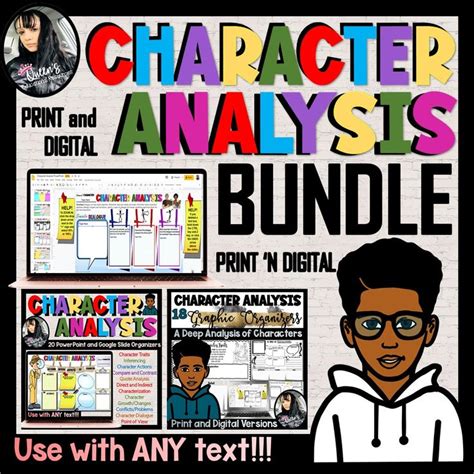 Character Analysis Graphic Organizers Worksheets And Powerpoint
