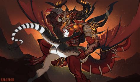 Rule 34 Absurd Res Anthro Belgefor Demon Dilophosaurid Dilophosaurus