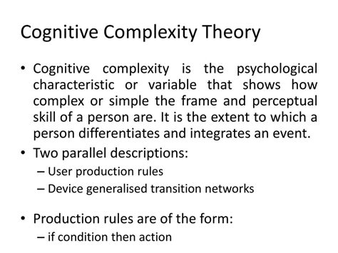 What Is Cognitive Complexity In Communication