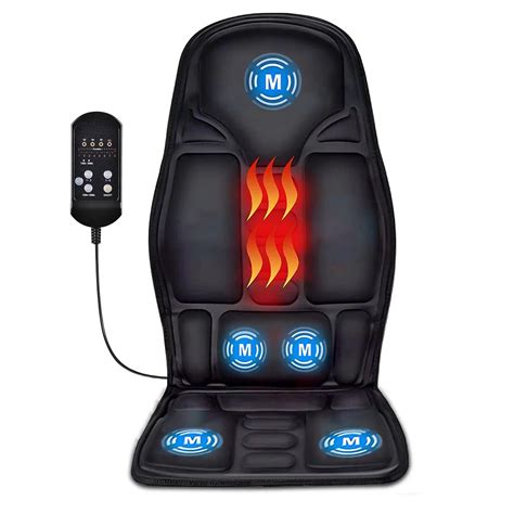 Electric Full Body Massage Mat With Neck And Shoulder Vibrating Heat Back Massager Chair Pad
